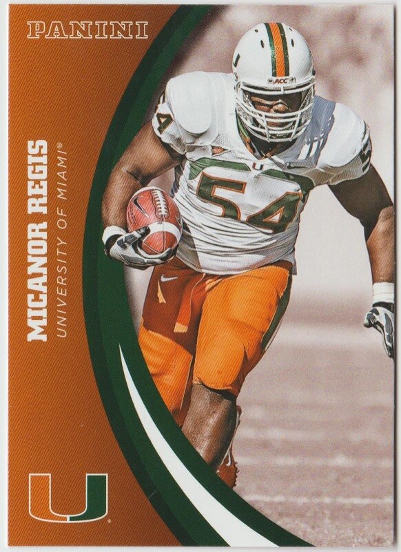 2015 Panini Miami Hurricanes - Micanor Regis #48 for sale online | eBay