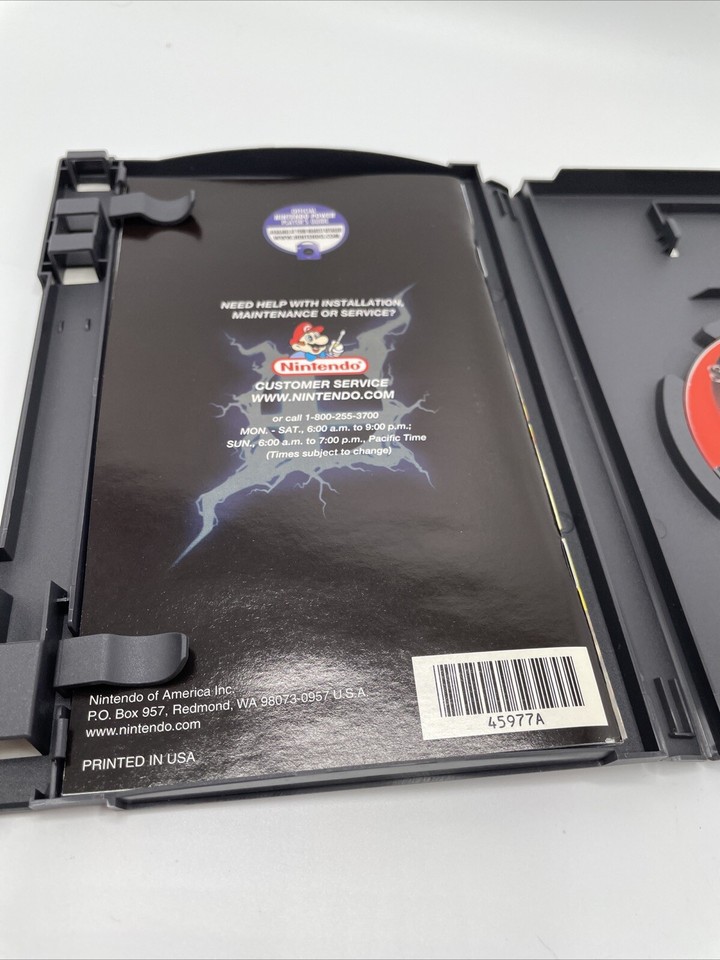 Super Smash Bros Melee Nintendo GameCube Complete CIB Black Label First ...