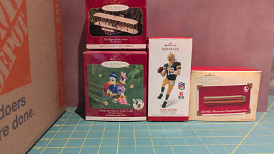 Lot of 4 Hallmark Ornaments - Disney Donald Duck Green Bay Packers ...