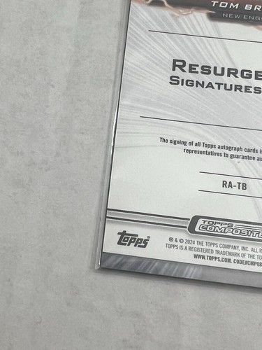 2023 Topps Composite Resurgence Tom Brady Superfractor Auto 1/1 ...