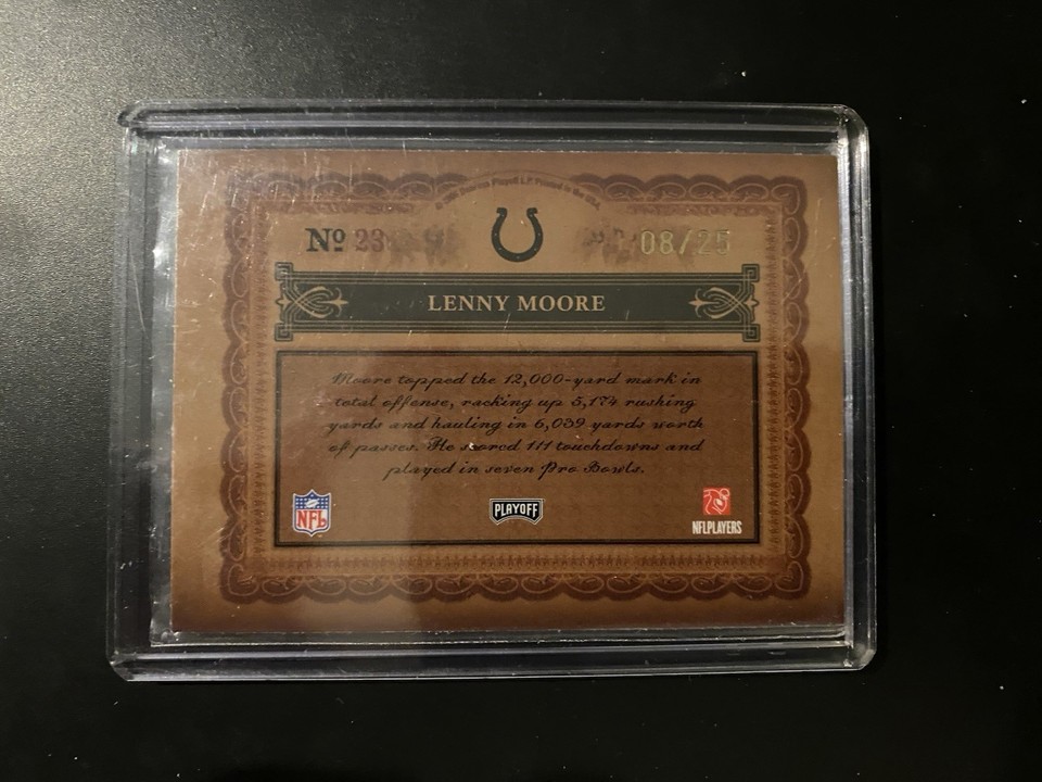 2006 NFL National Treasures Gold Lenny Moore Baltimore Colts #08/25 | eBay