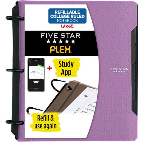 Flex Refillable Notebook + Study App, College Ruled Paper and 1 Inch TechLock... 38576757660| eBay