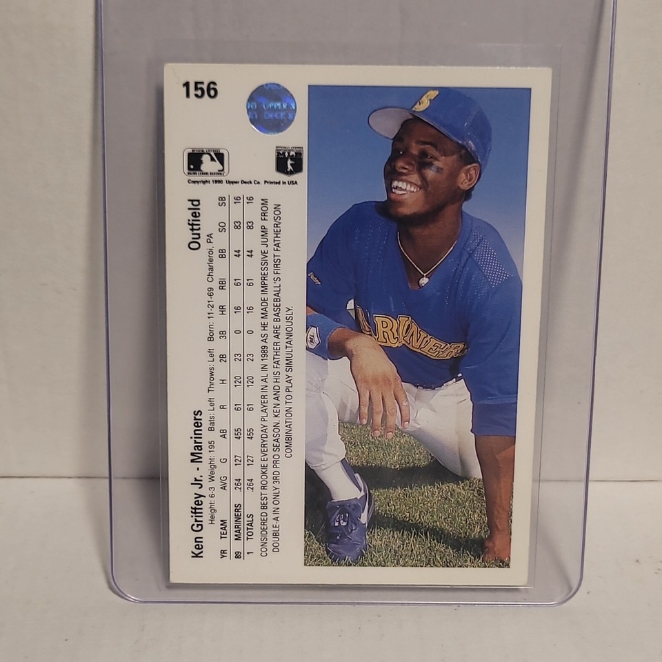 1990 Upper Deck Ken Griffey Jr Seattle Mariners #156 Baseball Card | eBay