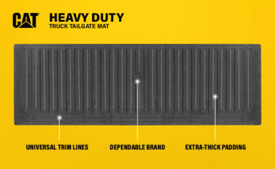 CAT Heavy Duty Waterproof Rubber Tailgate Mat / Pad / Protector for ...