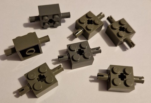 LEGO Brick 2x2 with 2 Pins and Axlehole 30000 Dark Grey x7 | eBay UK