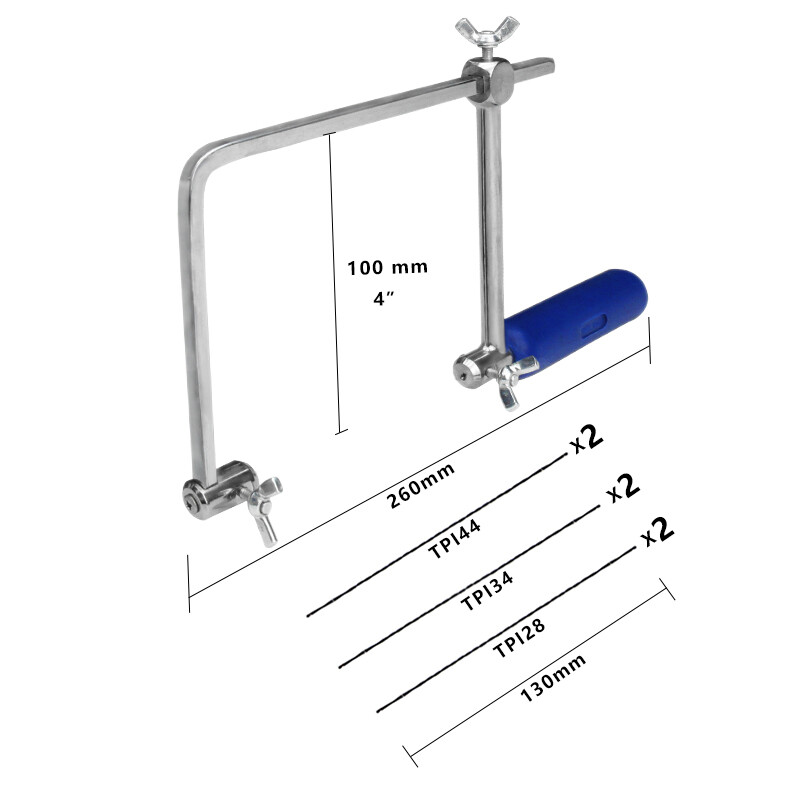 6PC Mini Hand Fret Saw for Woodworking Metalworking with Spiral Saw ...