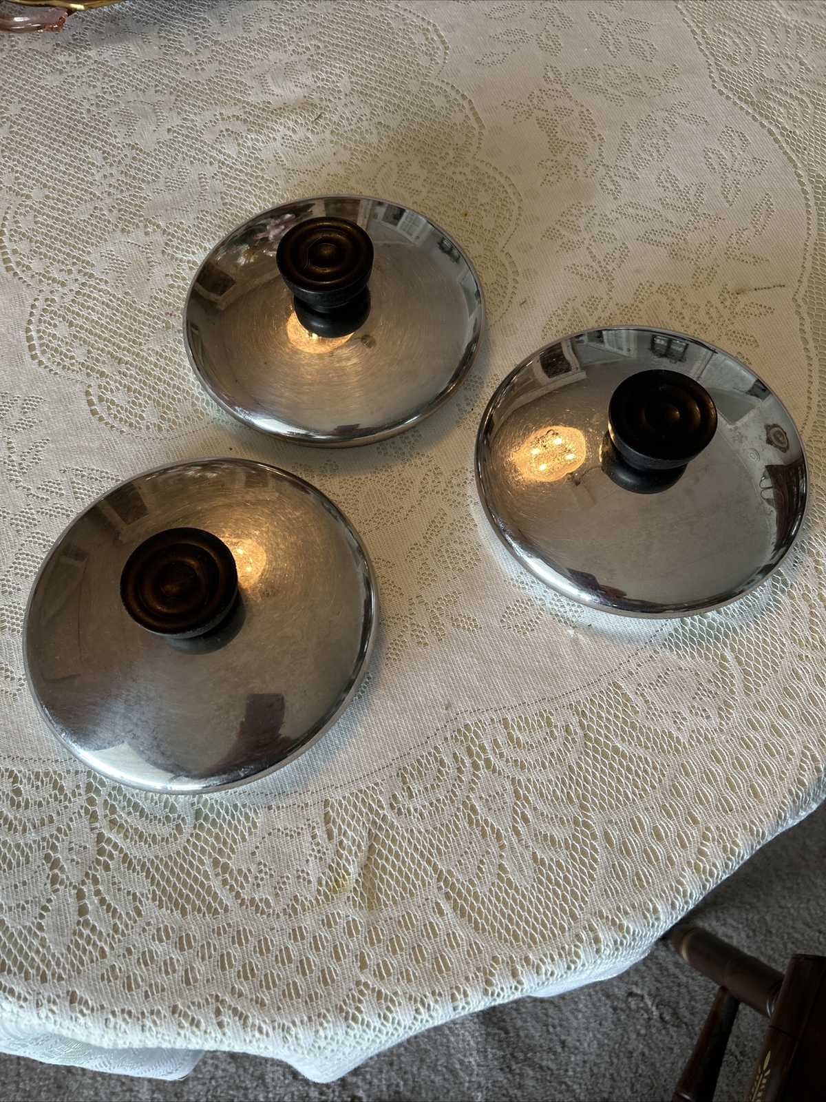 3 Revere Ware Replacement Lids Only-For 5 5/8” Pot- Inner Lip 5 3/8 ...