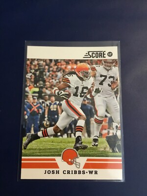 2012 Score # 287 JOSH CRIBBS Cleveland Browns Nice Card ! | eBay