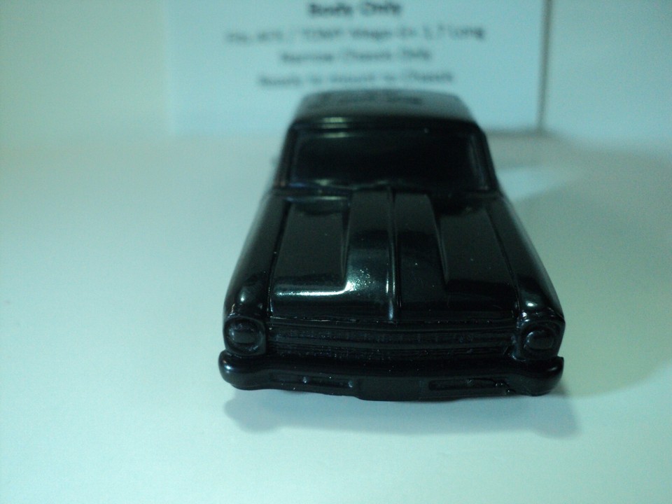 HO Resin Slot Car Body 1967 Chevy Nova Black AFX TOMY 1.7 Mega-G+ ...