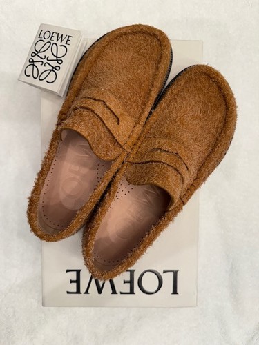 LOEWE Campo Loafer Shoes Brushed Suede TAN 38 BRAND NEW in BOX ...