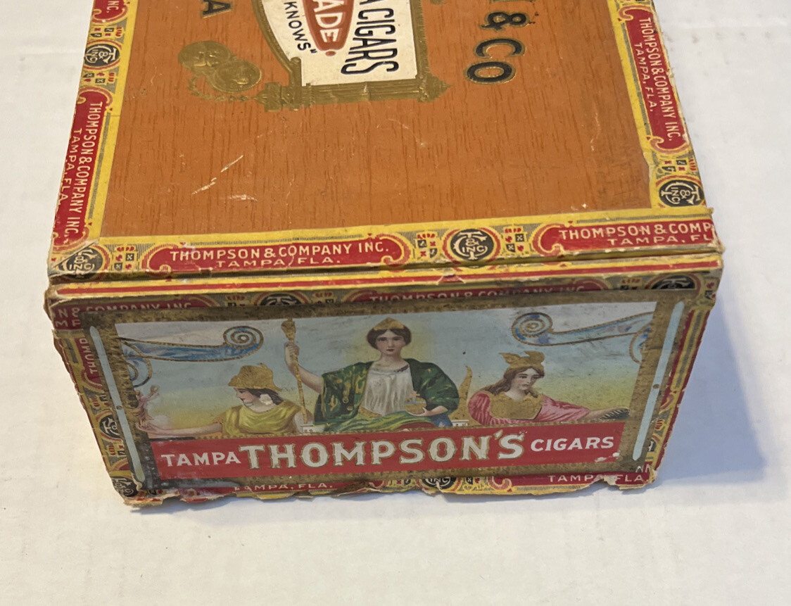Thompson & CO Tampa Cigar Box Tampa Florida El Prado 1926 Tax Stamp | eBay