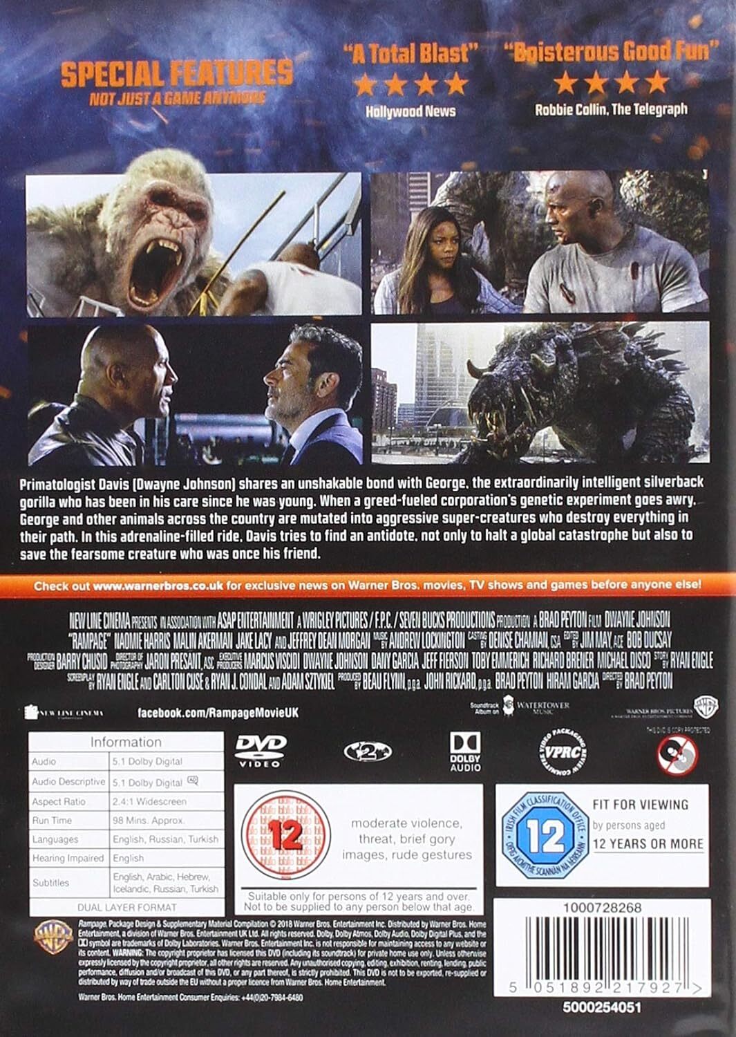 Rampage [DVD] [2018] 5051892217927 | eBay Australia