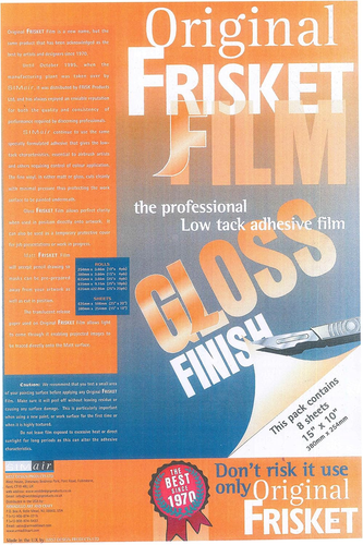 Frisket Low Tack Gloss Masking Film 380x254mm - Pack of 8 Sheets | eBay UK