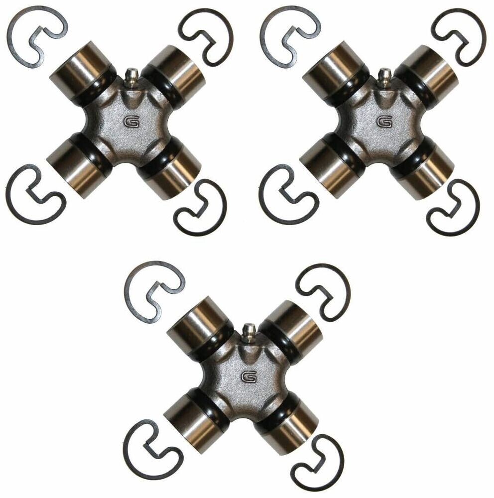 3 Driveshaft Universal Joint Kit Front Or Rear Greasable W. Snap Rings ...