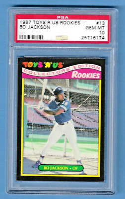 1987 Toys R US Rookies Bo Jackson Royals #13 Rookie PSA 10 #25716174 | eBay