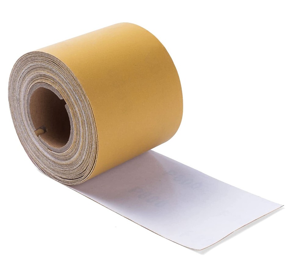2.75"x 20yd 60-800 Grit PSA Adhesive Sandpaper Roll 2-3/4" Gold Sticky ...