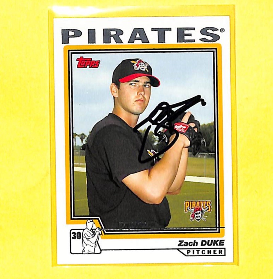 Zach Duke Signed Auto Autograph 2003 Topps Rookie Card #325 Pirates ID2 ...