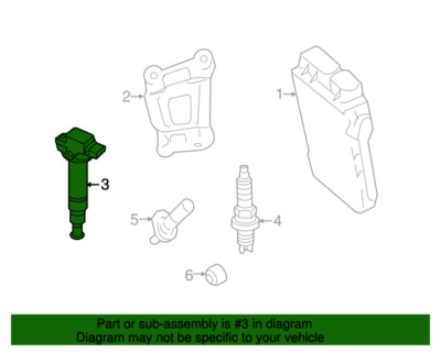 Genuine Lexus Toyota V8 Spark Plug Engine Ignition Coil 90919-02259 OEM ...