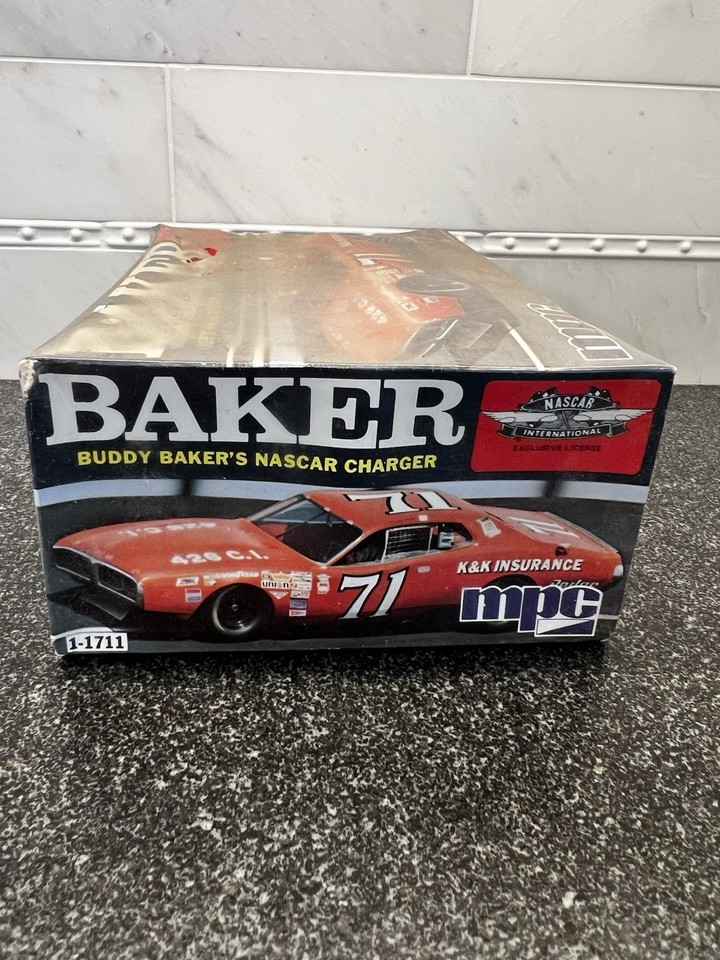 MPC Model NASCAR Buddy Baker Charger 426 1-1711. New Unopened Box 1/25 ...