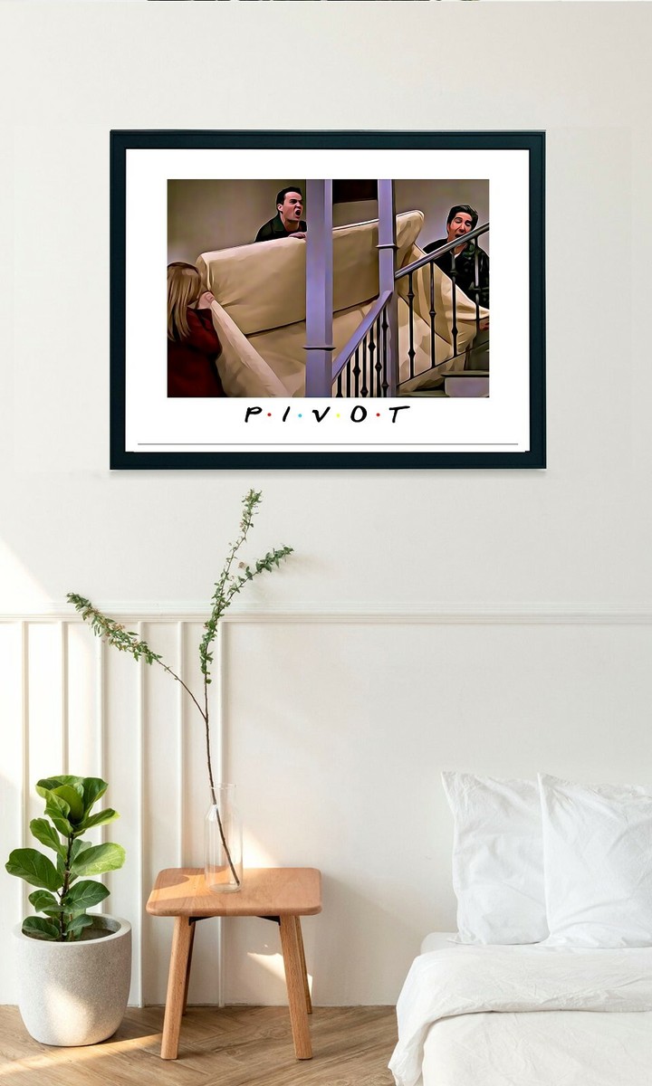 Ross Pivot Couch Pivot Friends TV Show Ross Geller Inspired Word Art