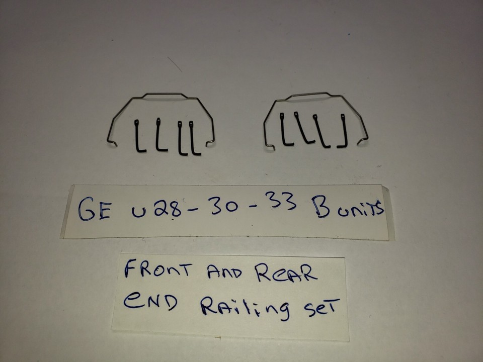 FRONT & REAR END HANDRAILS STANCHIONS SET HO Athearn Metal GE U28B ...