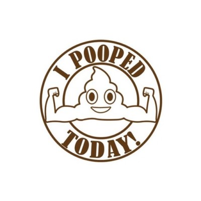 I POOPED TODAY Vinyl Decal Car Window Wall Bumper Funny Stick Figure ...