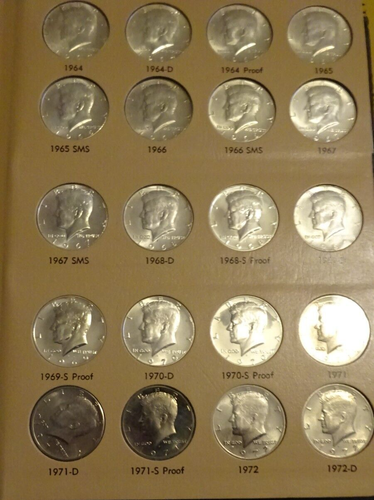 1964-2011 Kennedy Half Dollars 162 Pc Set w/Proofs UNC Dansco 8166 (427 ...