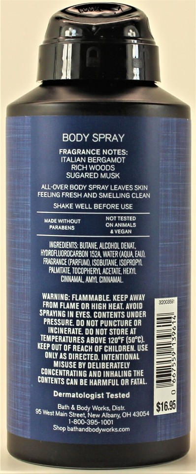 QTY 2 - Bath & Body Works FIRST SIGHT Deodorizing Body Spray for Men 3 ...