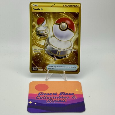 Pokémon TCG Switch 206/165 English Scarlet & Violet 151 Gold Holo Hyper ...