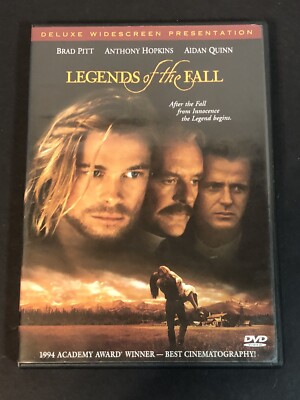 Legends of the Fall (DVD, 1997) Brad Pitt Anthony Hopkins Aidan Quinn ...