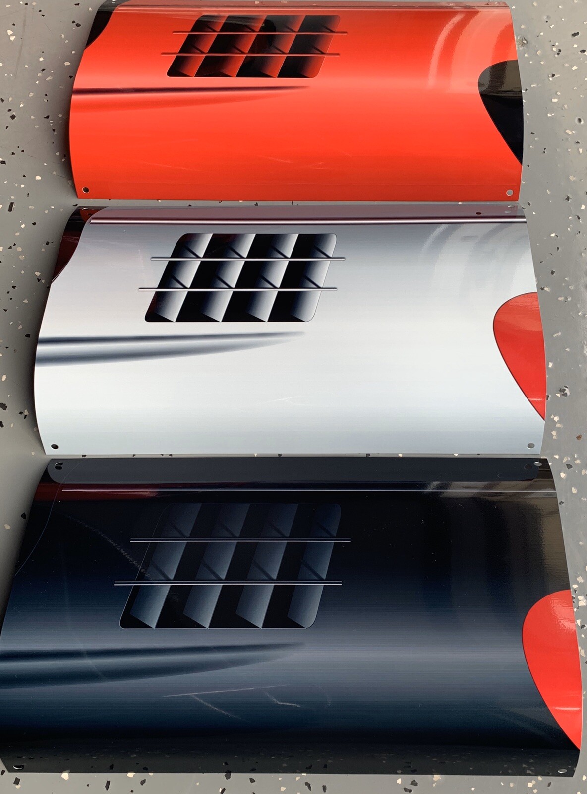 WOW!!!combo 3 Curved Mercedes 300SL Gullwing Fender Style Wall Decor ...