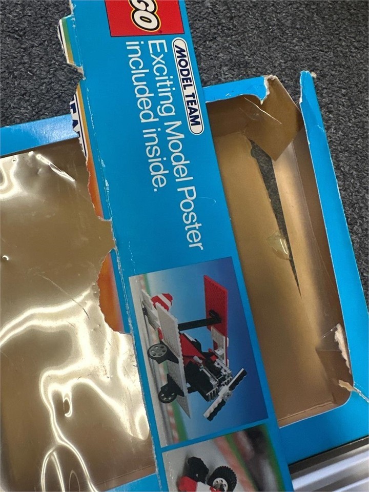 Lego 5540 Formula 1 Racer 1986 Model Team w/ Damaged Box, Manual ...