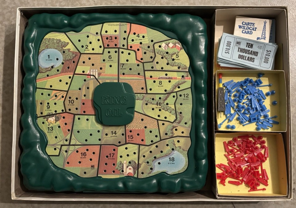 Vintage Milton Bradley King Oil Board Game | eBay
