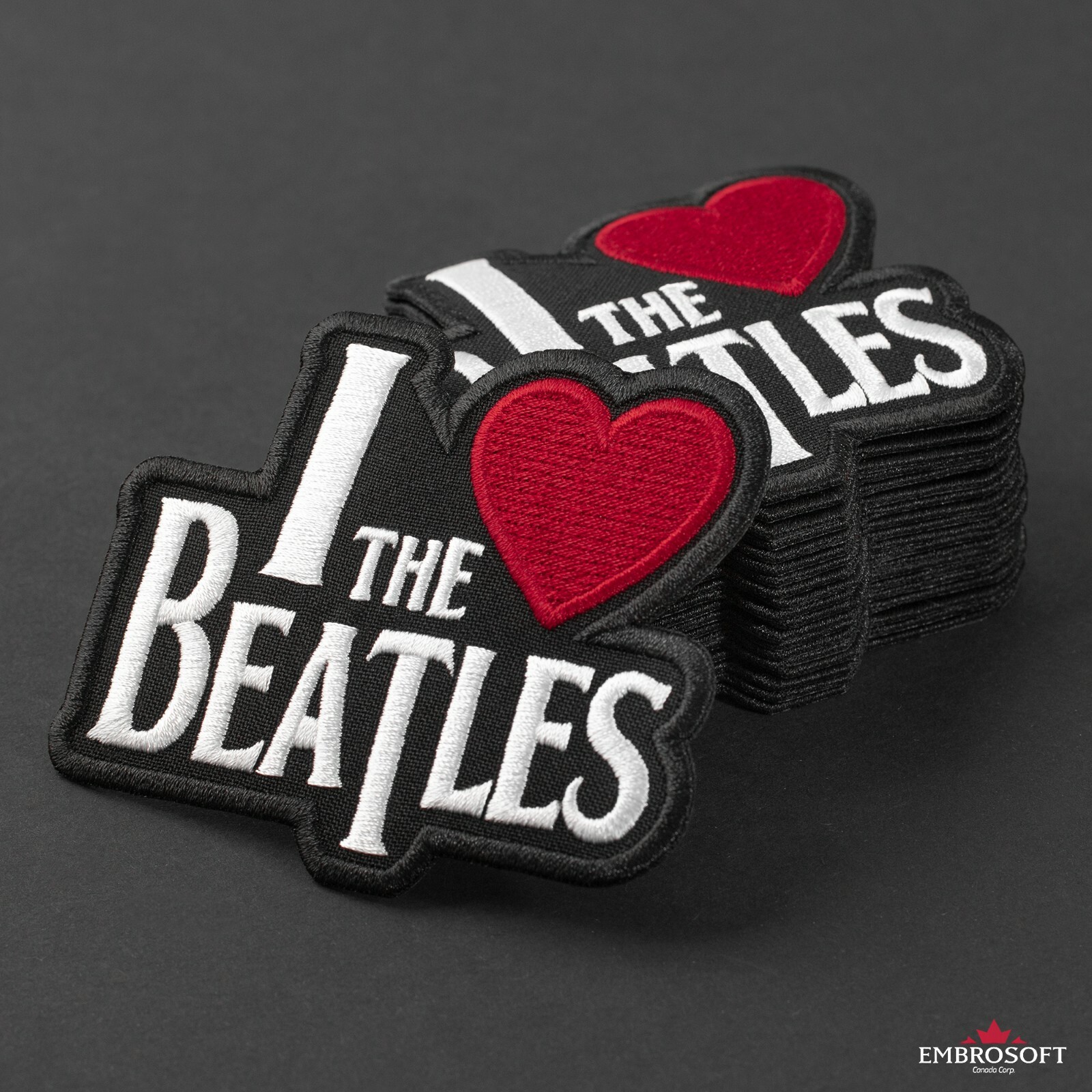 I Love The Beatles Patch, Music Rock Band Embroidered Patches Iron On ...