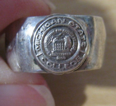 Vintage Sterling Ring Michigan State College (now MSU) Ring | eBay