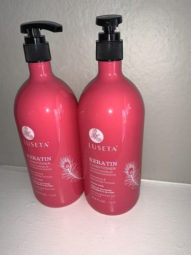 (2-Pack) LUSETA~ KERATIN CONDITIONER Smoothing Nourishing for Damaged ...