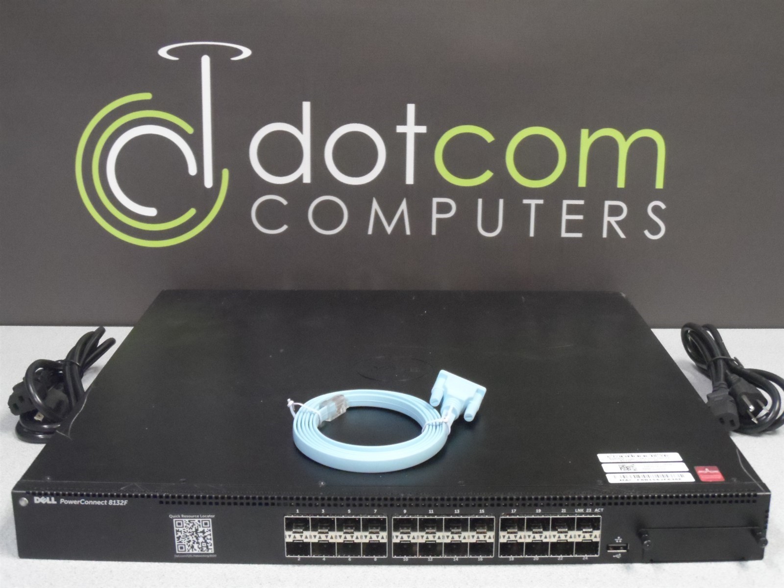 Dell PowerConnect 8132F 24 Ports 3 Layer Switch W/Power Cords, Console ...