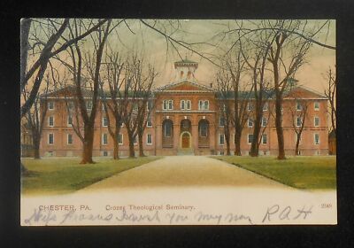 1908 Crozer Theological Seminary Chester PA Delaware Co Postcard ...