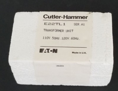 F/S EATON CUTLER-HAMMER E22TL1 TRANSFORMER UNIT SER. A1, 110V 50HZ ...