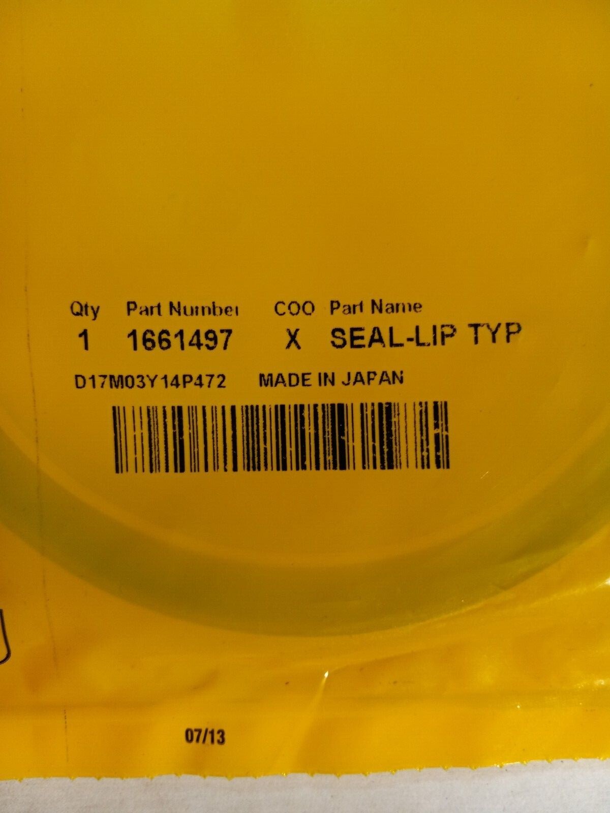 CAT 166-1497: SEAL-PIN (LIP TYPE) | eBay