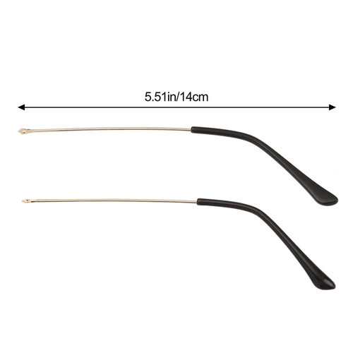 Pair of Metal Eyeglasses Legs Replacement Temple Arm for Glasses Frame ...
