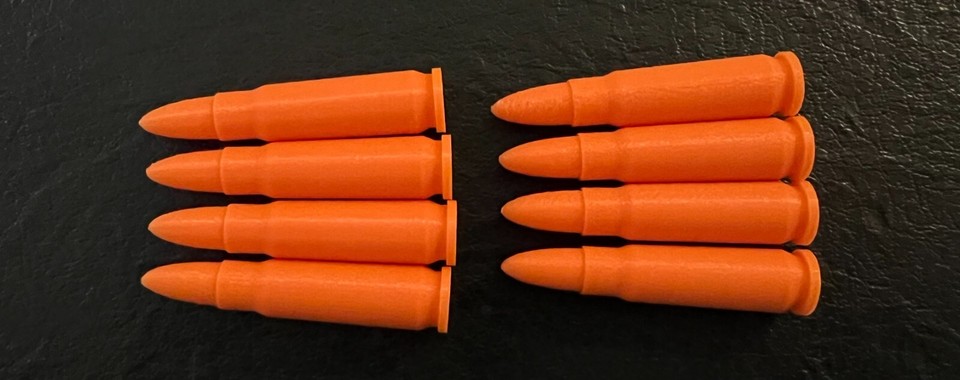 7.62x39 7.62AK - Snap Caps Training Rounds Dummy Rounds w/ Rubber ...