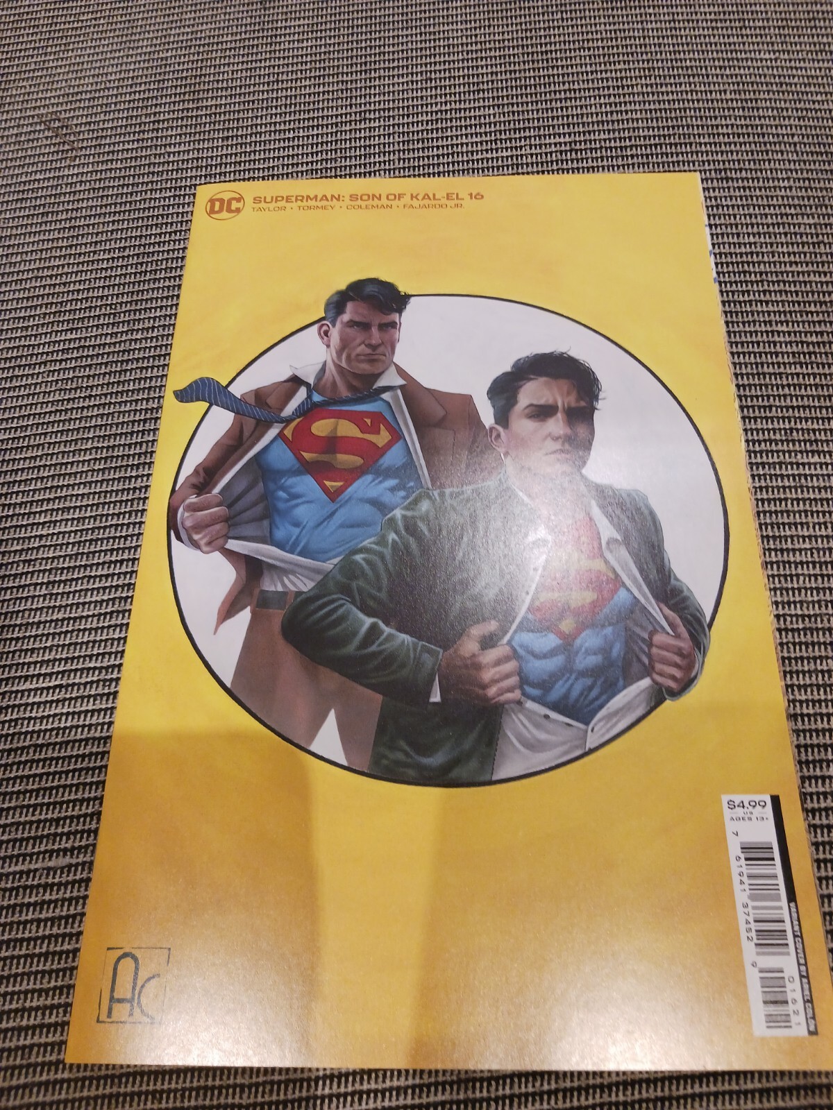 Superman Son of Kal-El #16 2022 Unread Ariel Colon Card Stock Variant ...