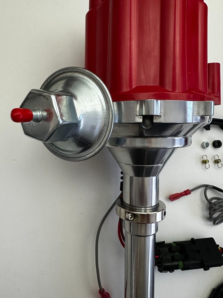 small female cap CHEVY 327 350 HEI DISTRIBUTOR + 8.5mm WIRES UNDER EX ...