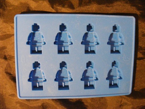 Lego Mini Figure Silicone Mold Tray Blue Chocolate Candy Ice Cubes ...