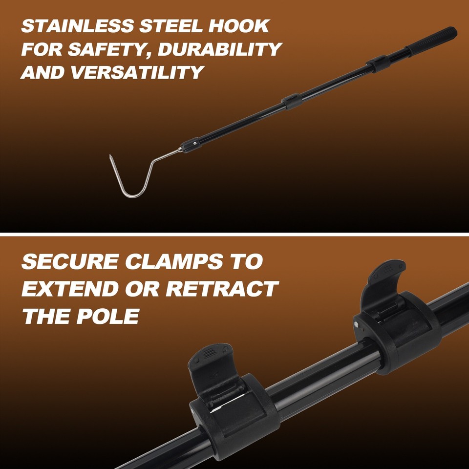 Snake Tongs Reptile Catcher Catch Grabber Catching Hooks Stick Handling ...