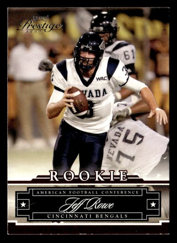 Jeff Rowe 2007 Playoff Prestige Rookie Card #246 Cincinnati Bengals ...