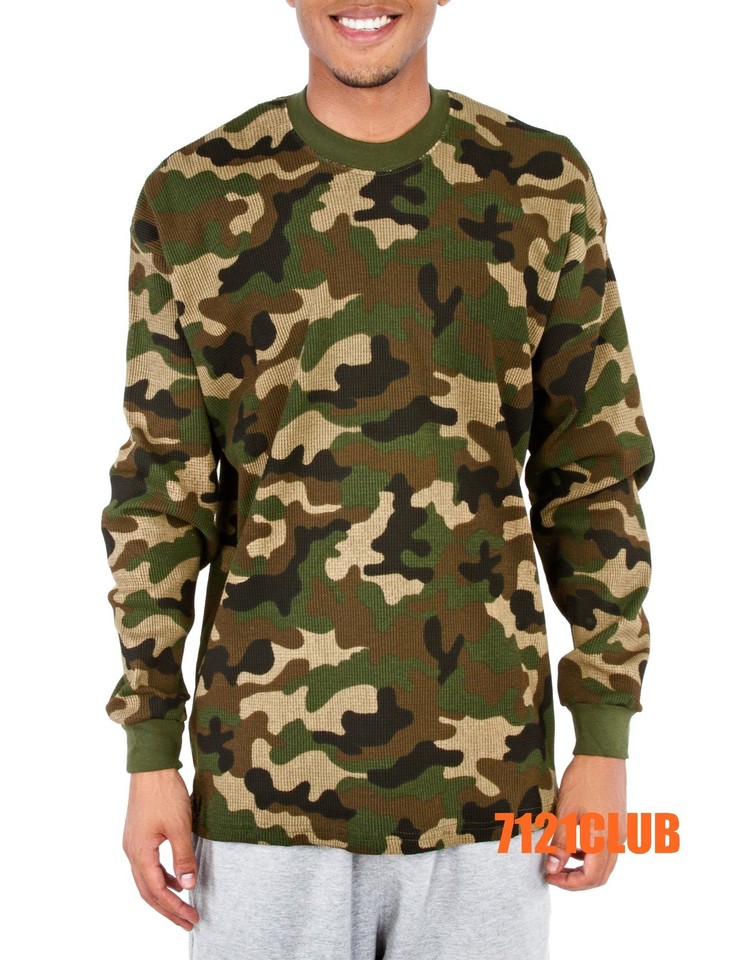 PRO CLUB THERMAL T SHIRTS PROCLUB MEN HEAVYWEIGHT LONG SLEEVE SHIRT BIG ...