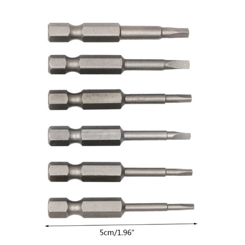 Alloy Steel Triangular Screw Bits 6 Pcs Screwdriver Bit Anti Slip | eBay