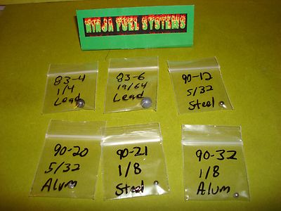 CARTER AFB AND AVS CARBURETOR CHECK BALL ASSORTMENT 6 DIFFERENT | eBay